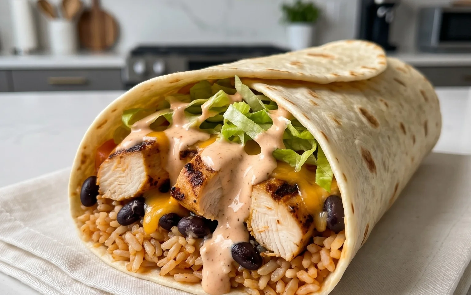 Chipotle Ranch Hähnchen-Burrito: Grill-Perfektion – cheffieber.de
